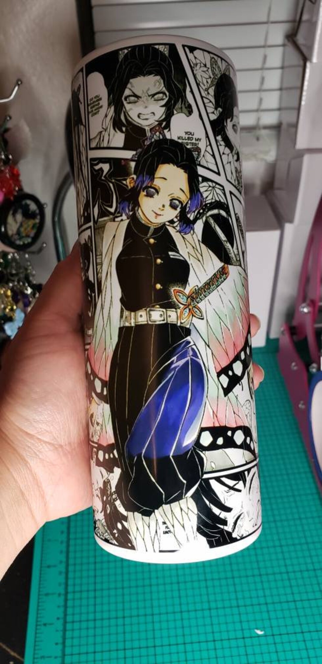 20oz Anime Tumbler, Anime Cup, Manga Panel Tumbler, Shounen Anime ...