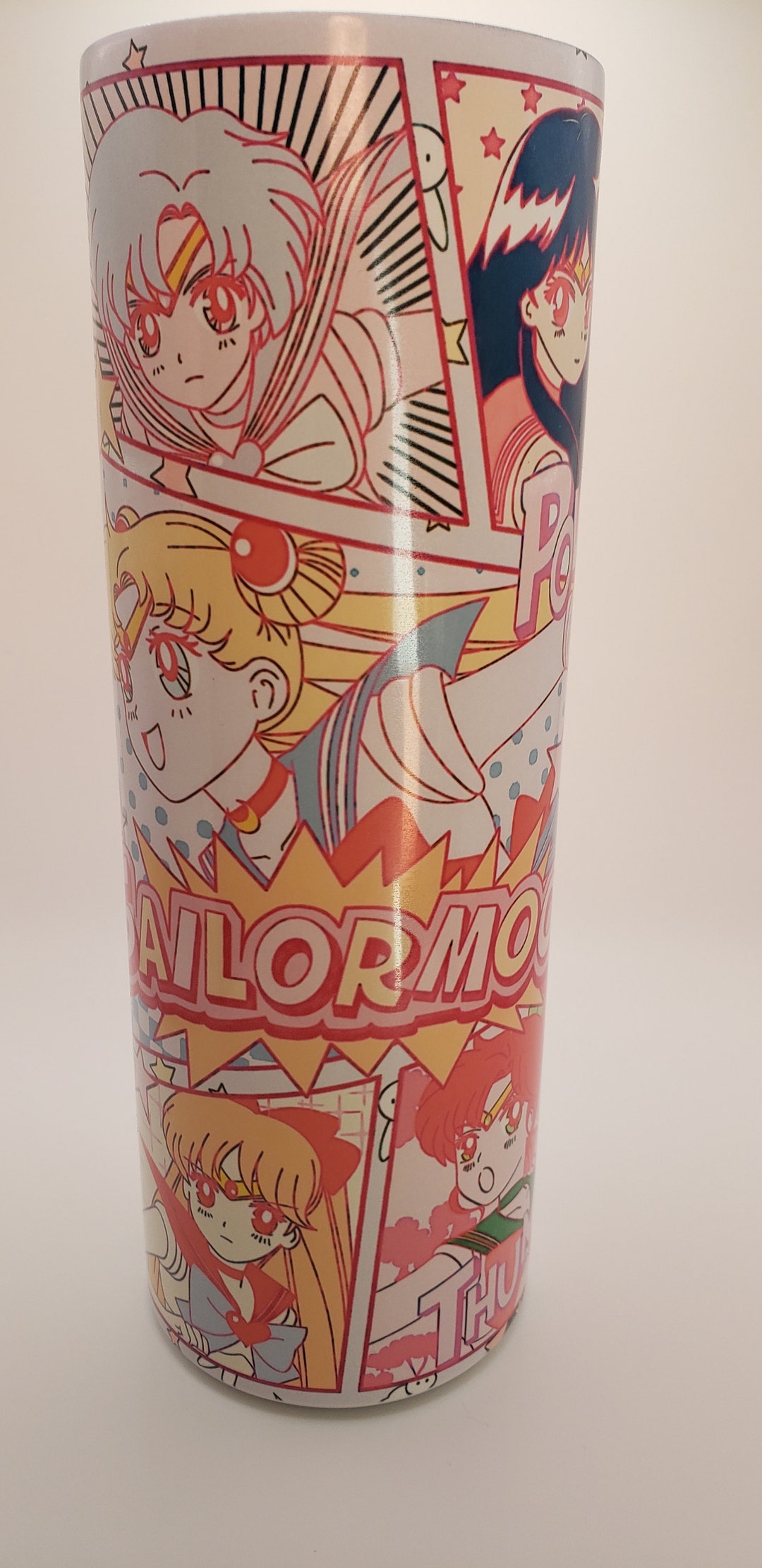 20oz Anime Tumbler, Anime Cup, Manga Panel Tumbler, Shounen Anime ...