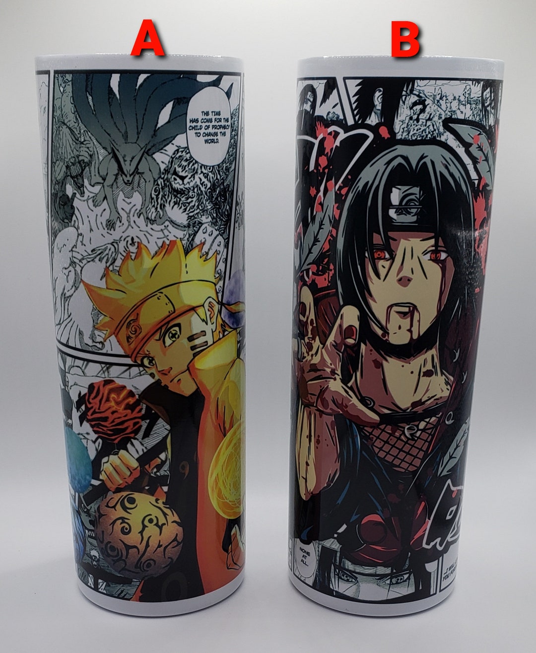 20oz Anime Tumbler, Anime Cup, Manga Panel Tumbler, Shounen Anime ...