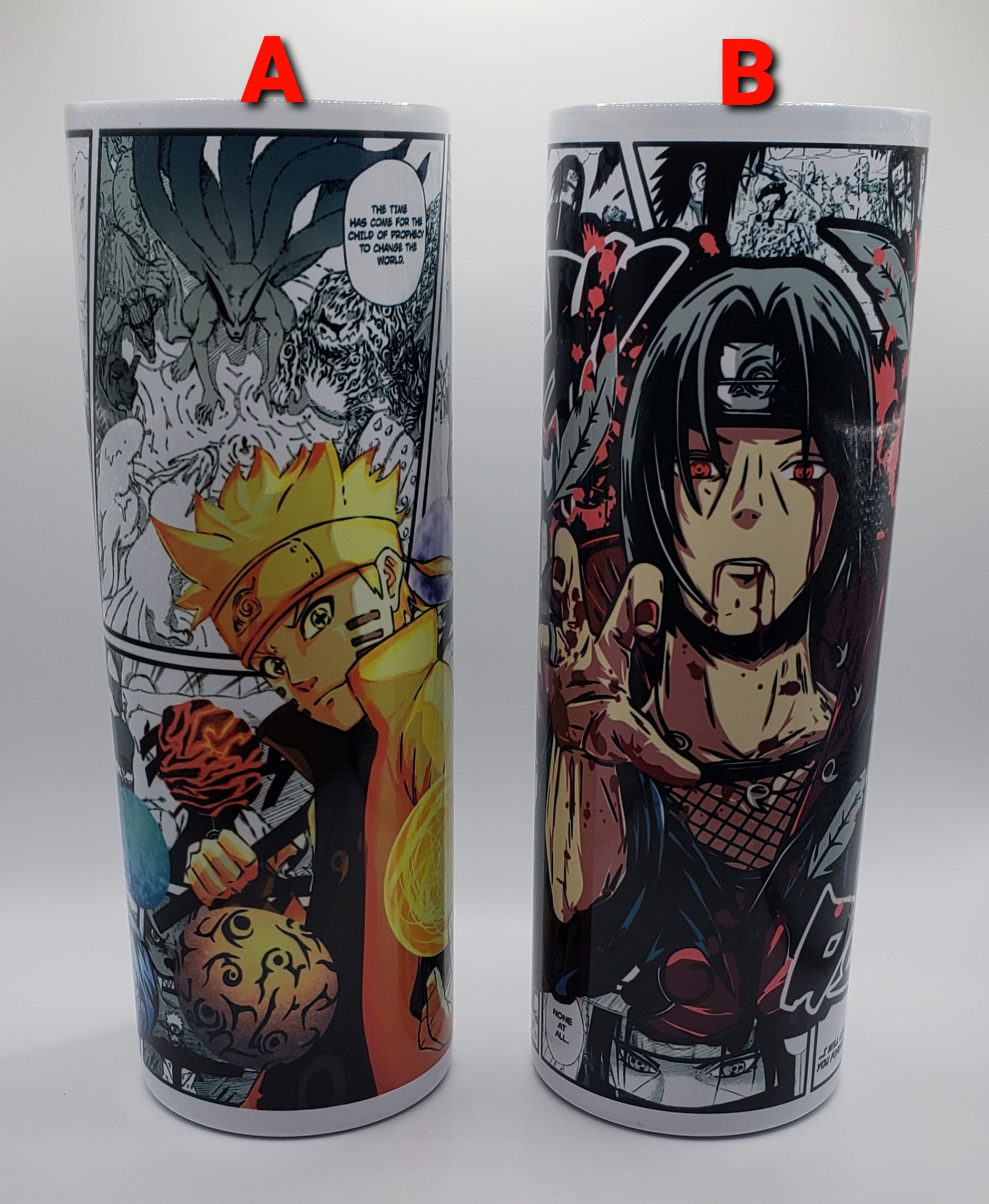 20oz Anime Tumbler, Anime Cup, Manga Panel Tumbler, Shounen Anime ...