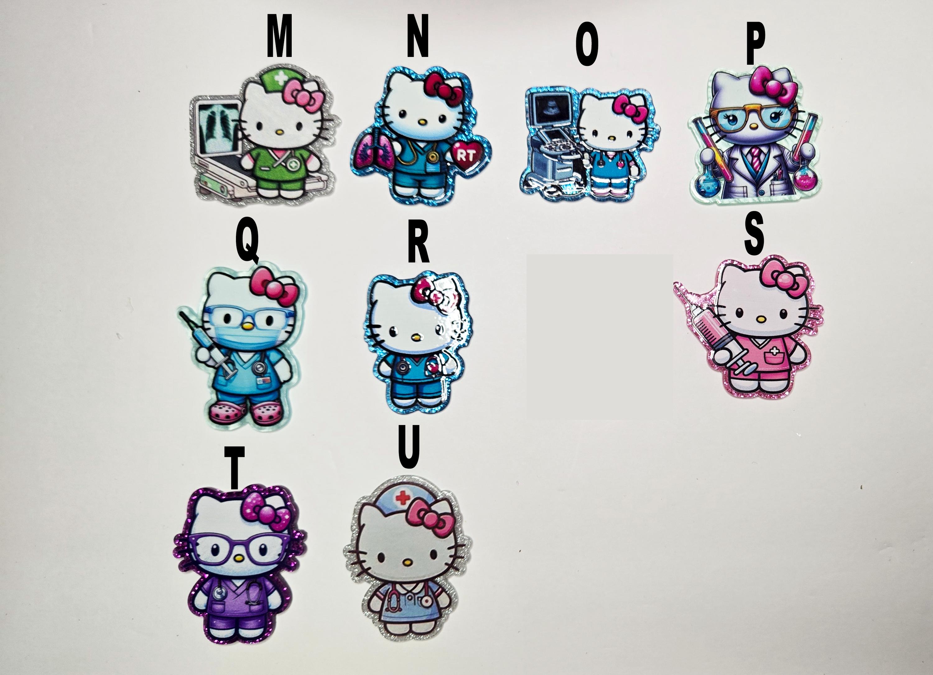 Badge Reel Nurse Medical HK Kitty - Etsy