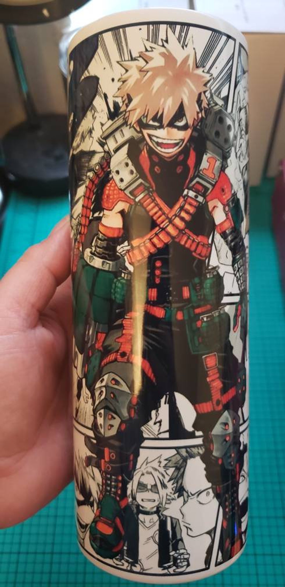 20oz Anime Tumbler, Anime Cup, Manga Panel Tumbler, Shounen Anime ...