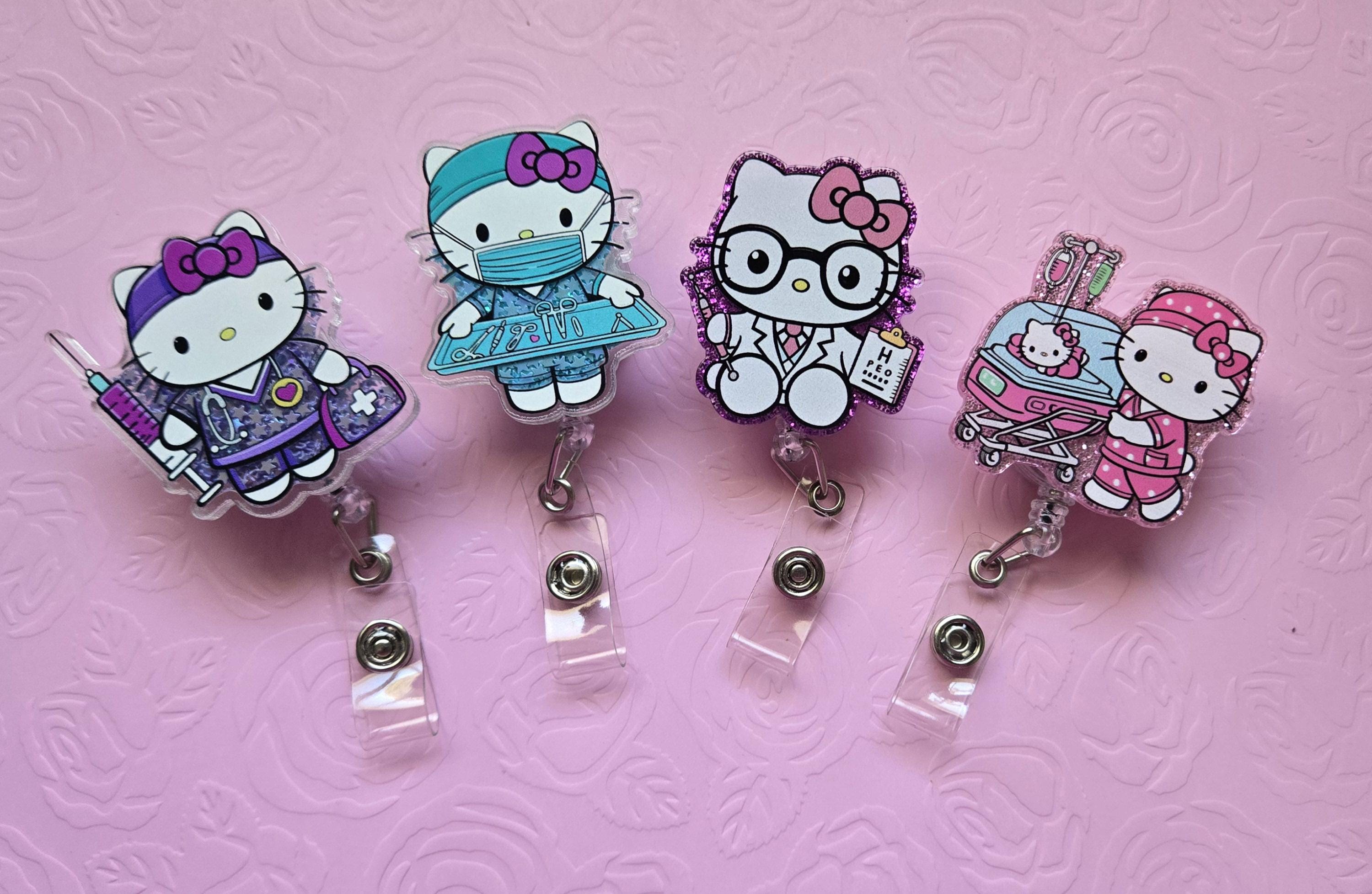 Badge Reel Nurse Medical HK Kitty - Etsy