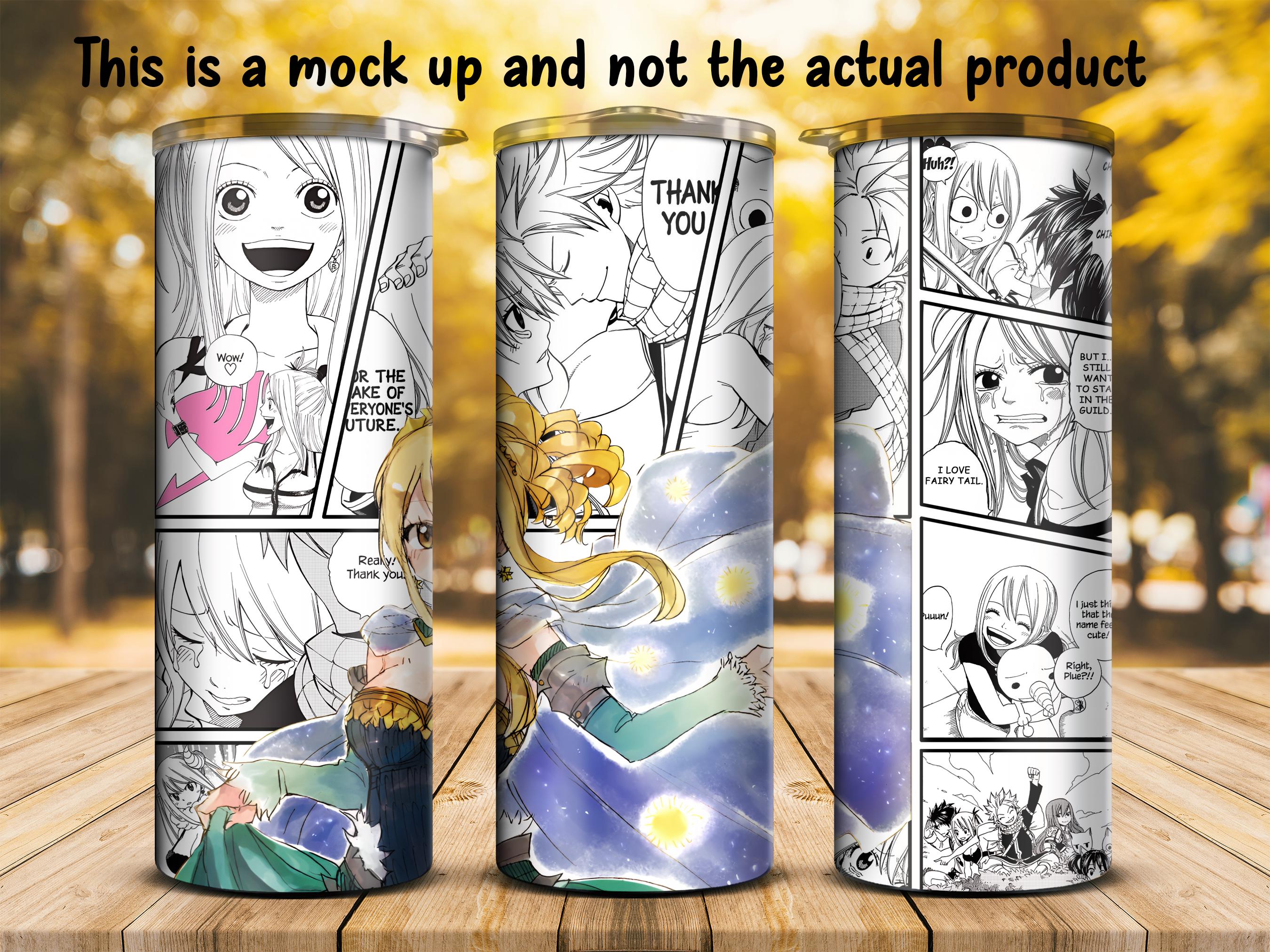 20oz Anime Tumbler, Anime Cup, Manga Panel Tumbler, Shounen Anime ...