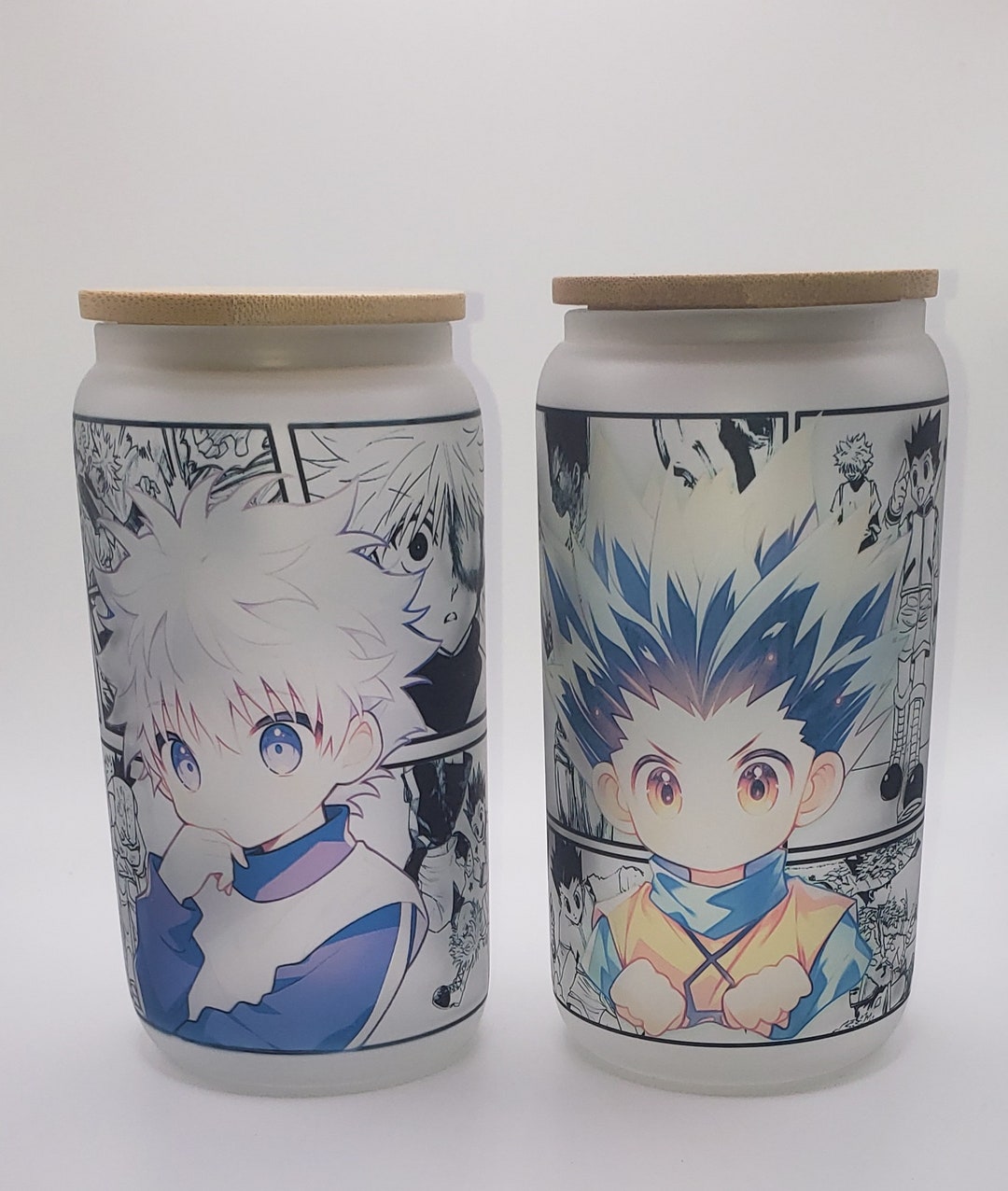 16oz Frosted/clear Anime Tumbler, Anime Cup, Manga Panel Tumbler ...
