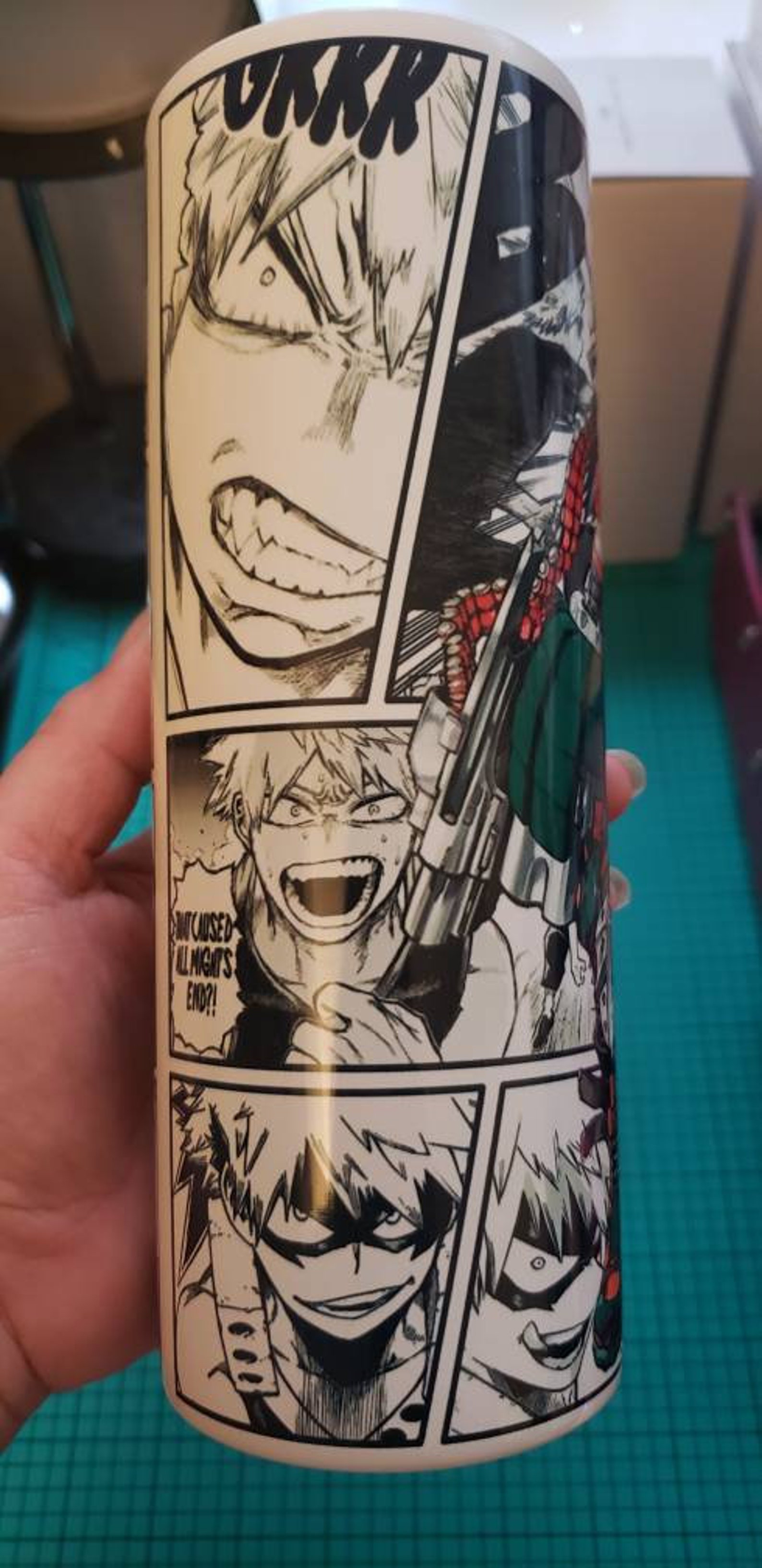 20oz Anime Tumbler, Anime Cup, Manga Panel Tumbler, Shounen Anime ...