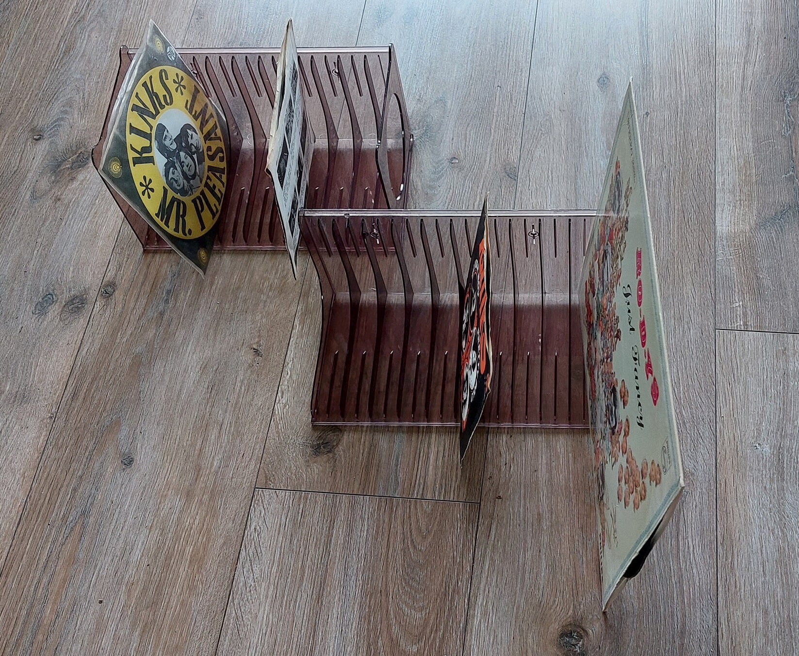 Set of 2 Vinyl CD Stands/single Racks, Record Stand, Vintage CD Rack ...