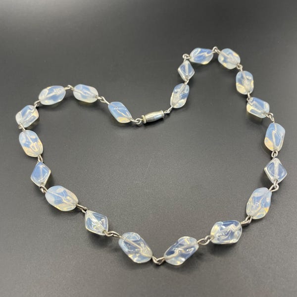 Moulded Glass Necklace - Etsy