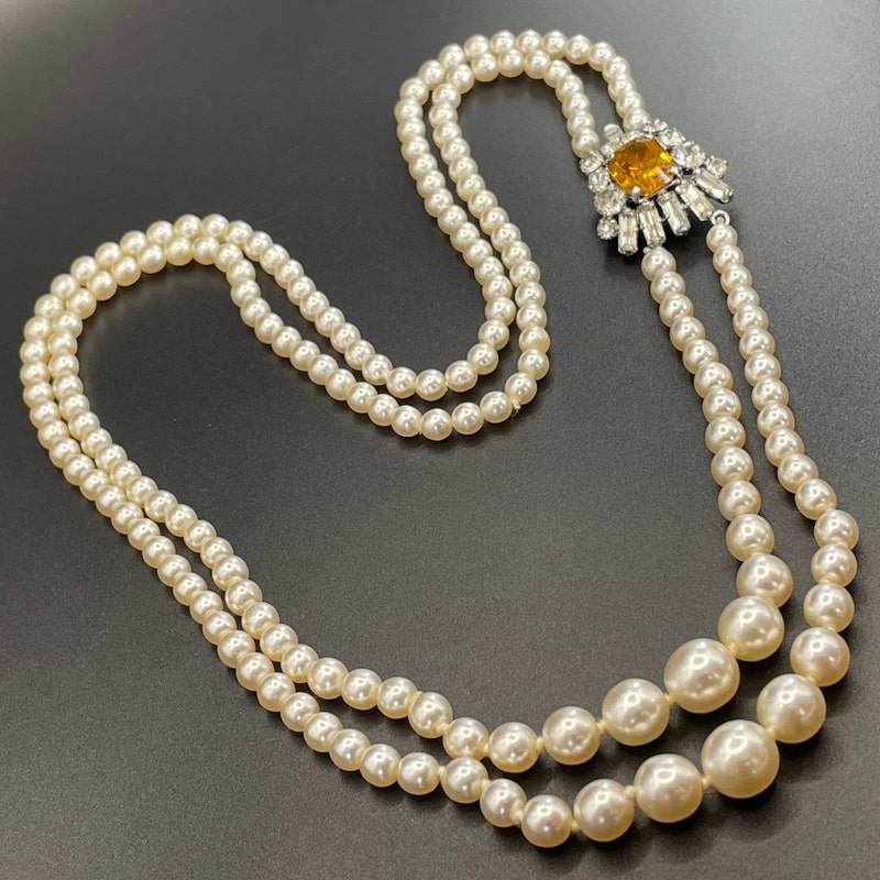 Double Pearl Strand Jackie Kennedy - Etsy