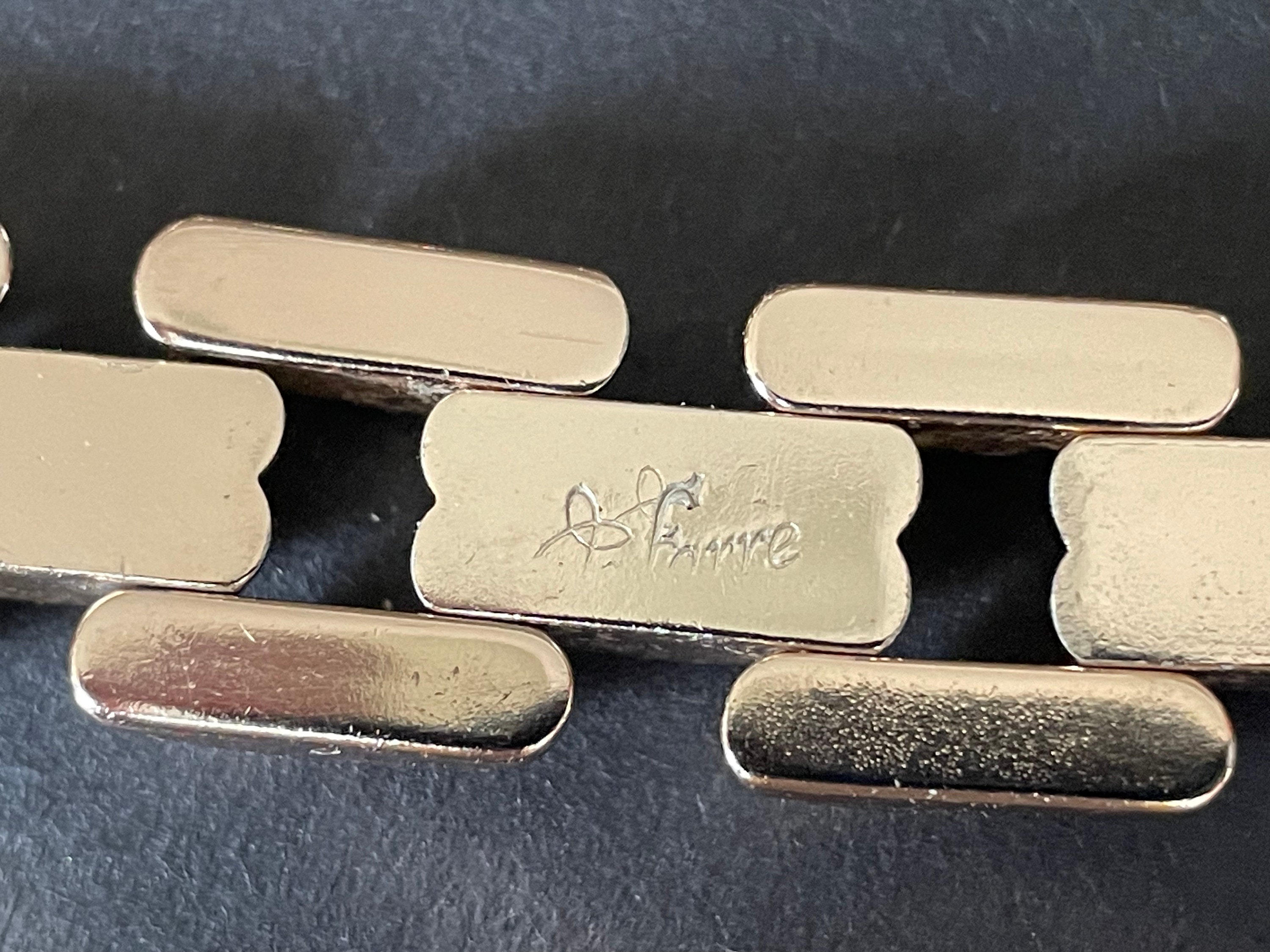 Vintage De Farre Art Deco Style Machine Age Architectural Pale Rose ...