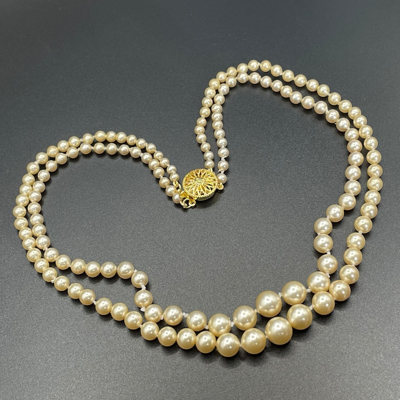 Double Pearl Strand Jackie Kennedy - Etsy