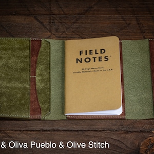 Handmade Leather Notebook Folder Organiser free Notepad Included Free ...