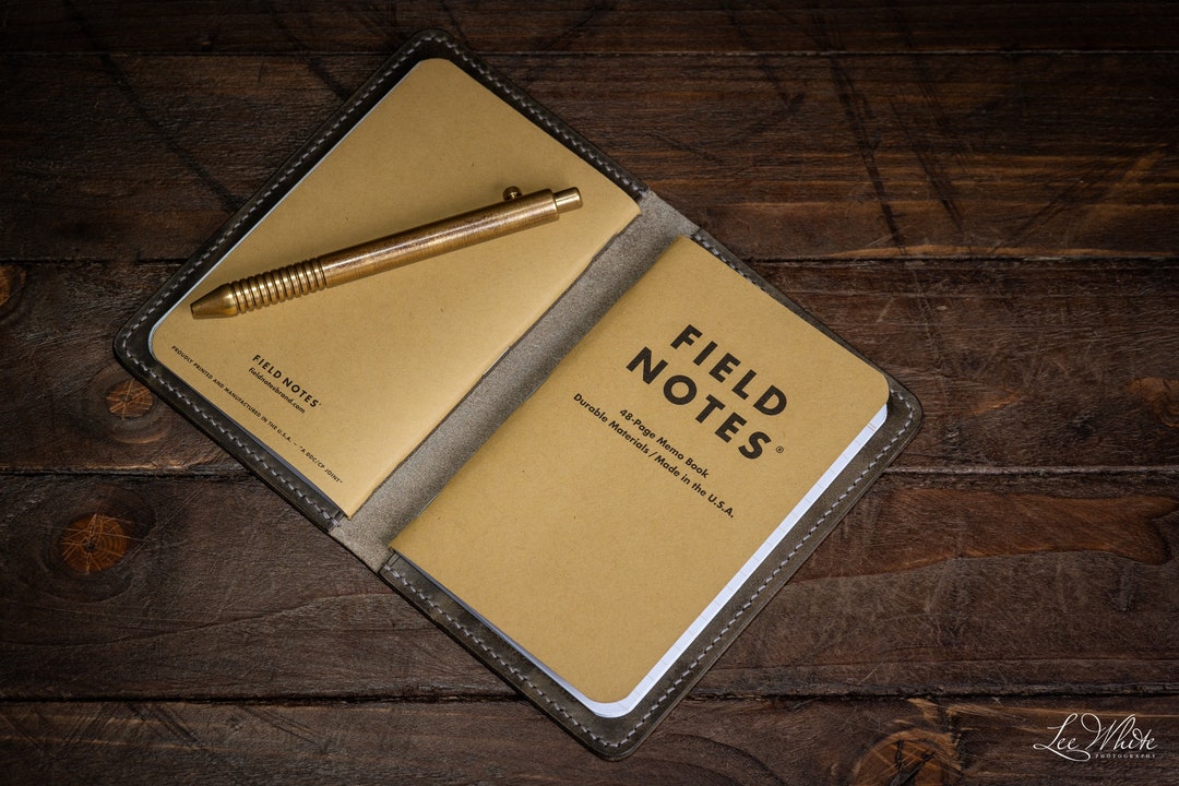 Handmade Leather Fieldnotes Dual Notebook Slip/case/cover EDC. Free ...