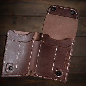 Tool Wallet V1 EDC Small Handmade Leather Free Laser Engraving. Hand ...