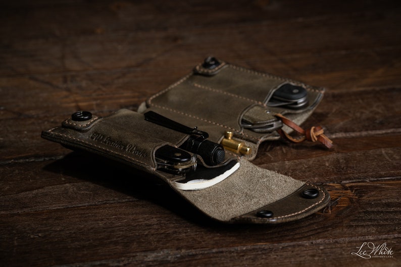 Tool Wallet V1 EDC Small Handmade Leather Free Laser - Etsy