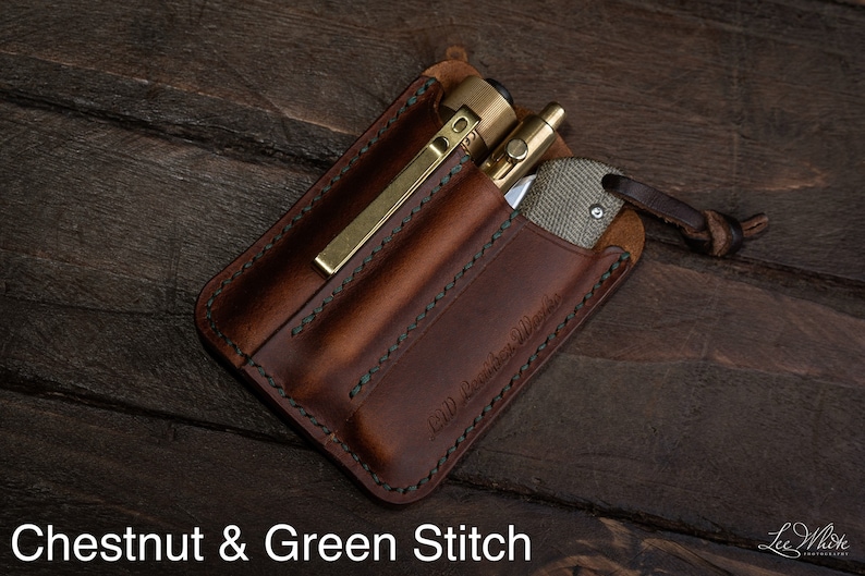 Handmade Leather Pocket Caddy Organiser V2 Medium EDC the | Etsy UK