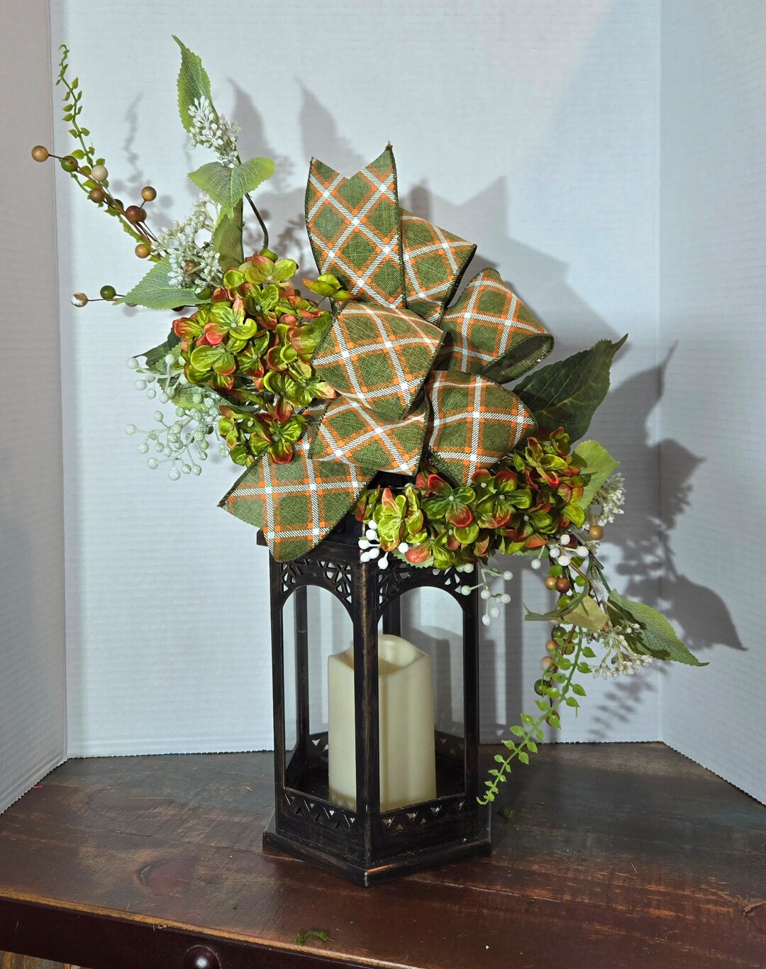 Hydrangea Swag, Hydrangea Lantern Swag, Hydrangea Grapevine Swag ...
