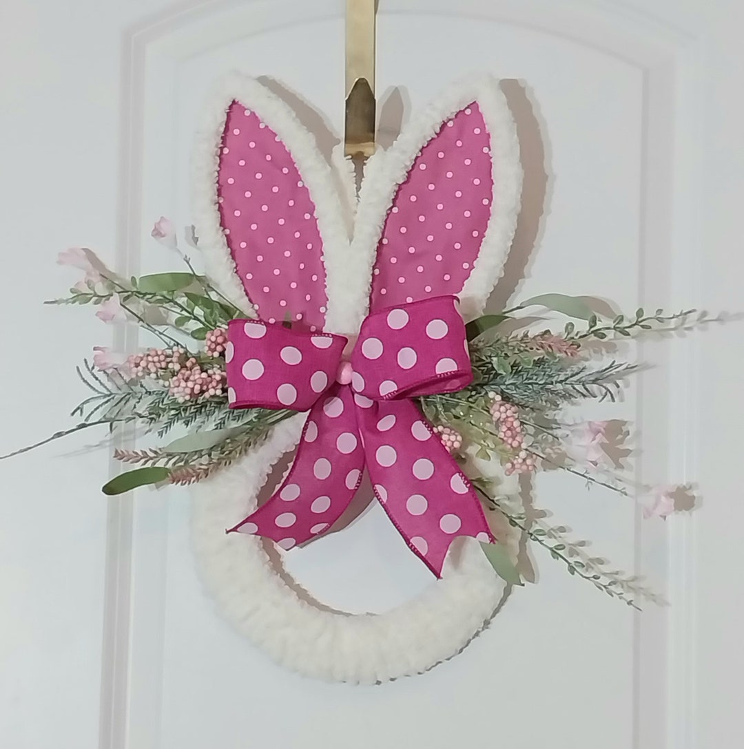 Bunny Head Wreath, Easter Bunny Wreath, Easter Wreath, Bunny Wreath ...