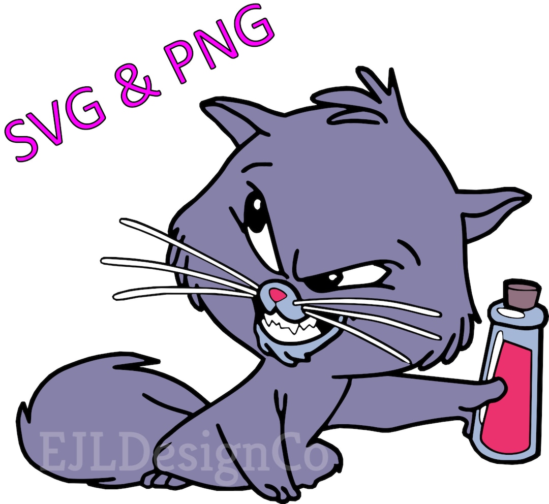 Yzma Cat With Potion - Layered SVG + PNG - the Emperor's New Groove - Etsy