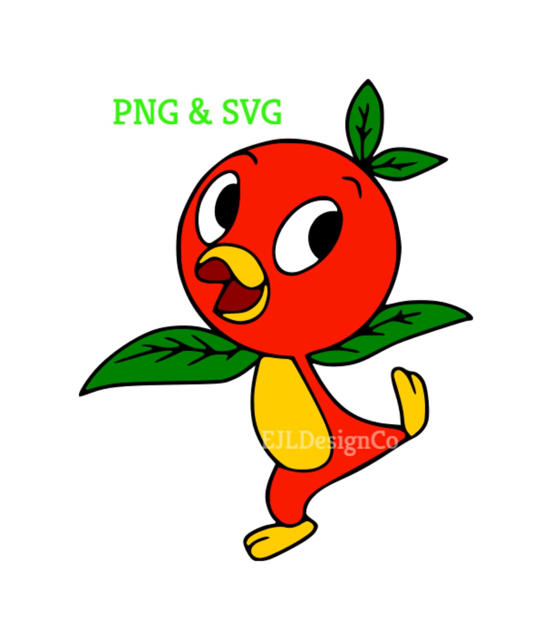 Orange Bird SVG & PNG Digital File - Etsy