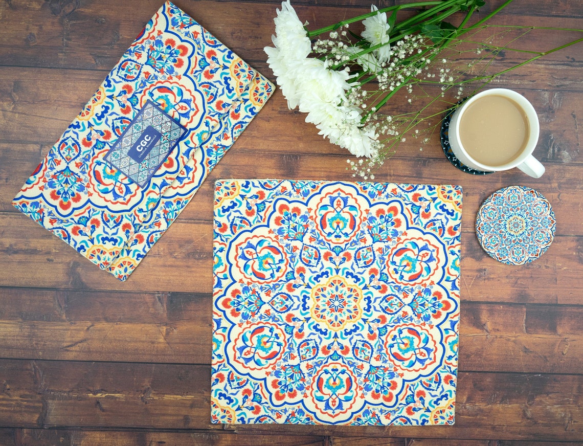 Turkish/Persian/Moroccan Style Placemats Set of 2 4 6Table | Etsy