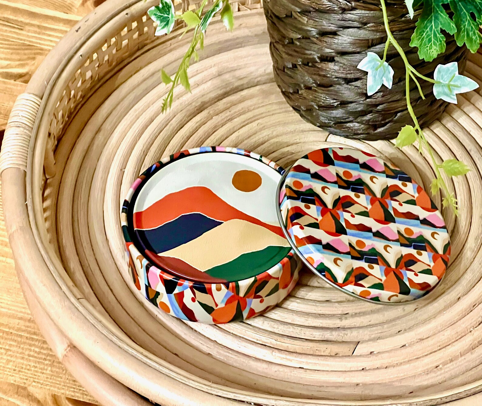 Boho Coasters Set of 6 Drink Coasters Abstract Art - Etsy