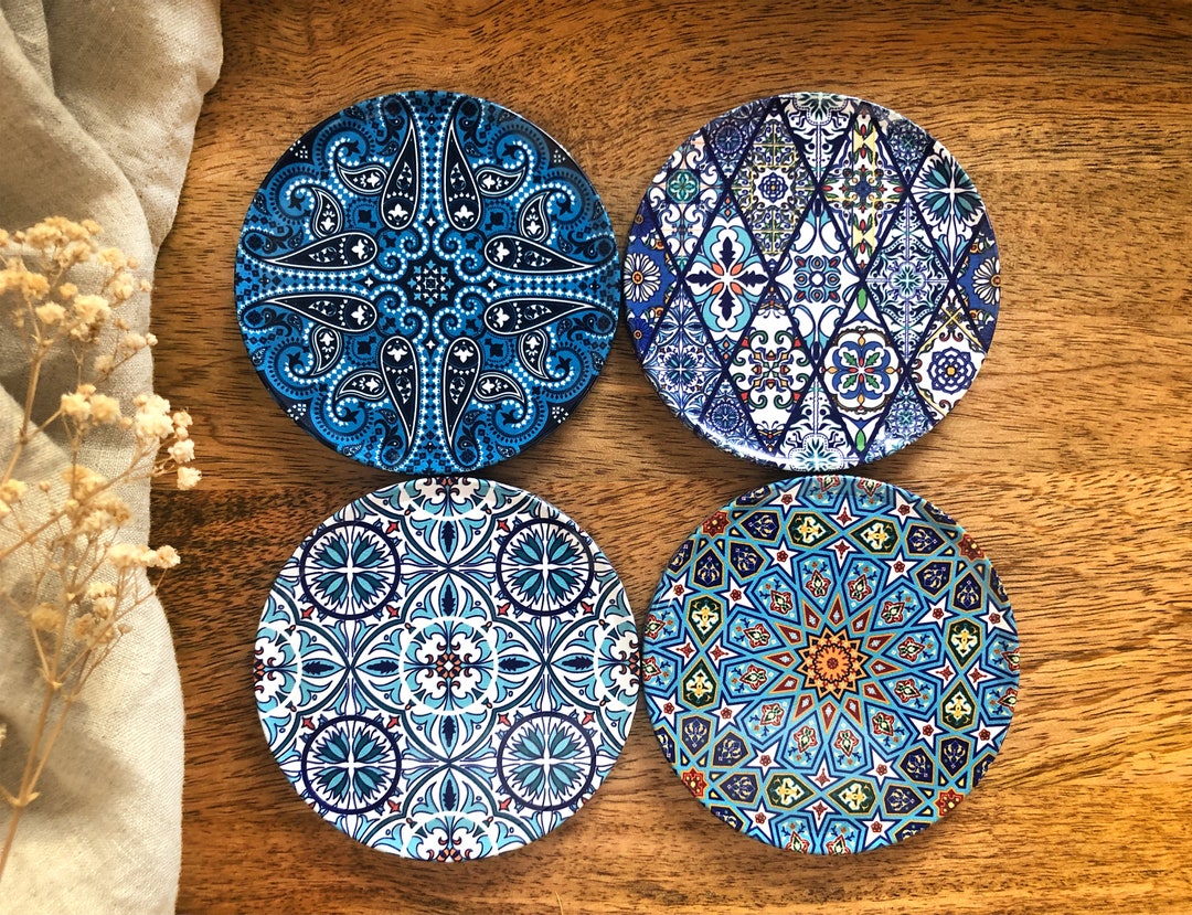 Set of 4 Coasters | Various Sets | Persian/turkish Coasters | Drink ...