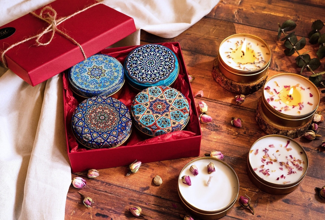 Scented Soy Candle Gift Set| Christmas Candles | Gift Box | Gifts for ...