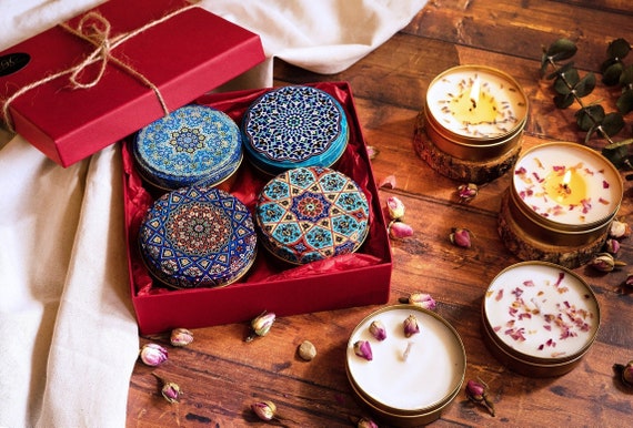 Gift Box Scented Candle Set Candles Candle Gift Set - Etsy UK
