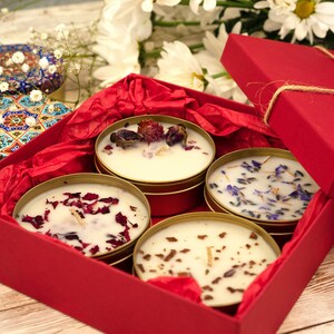 Set of 4 Scented Soy Candles Handmade Soy Wax Candles | Etsy