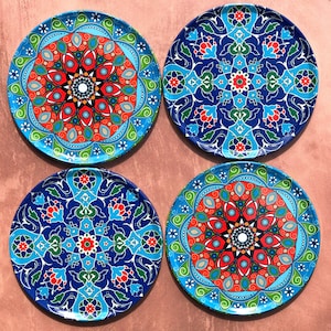 Set of 4 Coasters | Various Sets | Persian/turkish Coasters | Drink ...