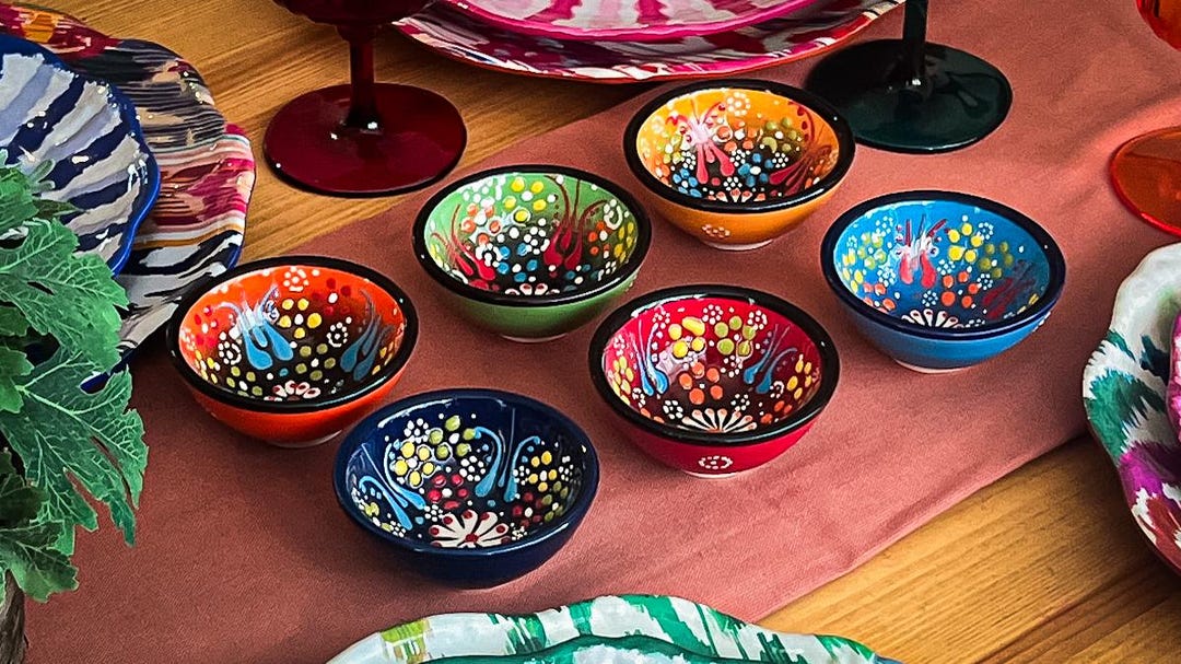 Handmade Tapas Bowls Set of 3: Colorful Snack Bowls With Gift Box - Etsy UK