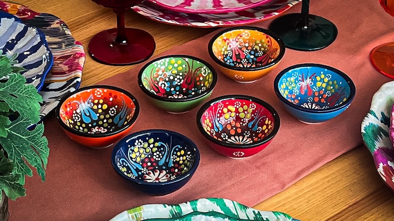 Handmade Tapas Bowls Set of 3: Colorful Snack Bowls With Gift Box - Etsy UK