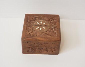 Hand Carved Box - Etsy