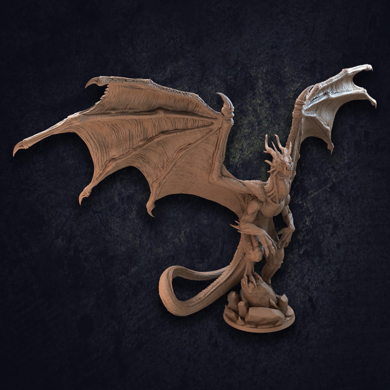 Armored Red Dragon Miniature Great Wyrm Monster Tabletop | Etsy