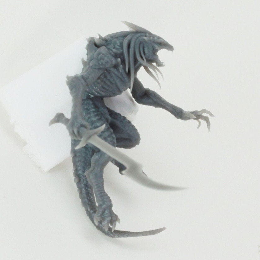 White Abishai Miniature Tiamat Minion Half Dragon - Etsy