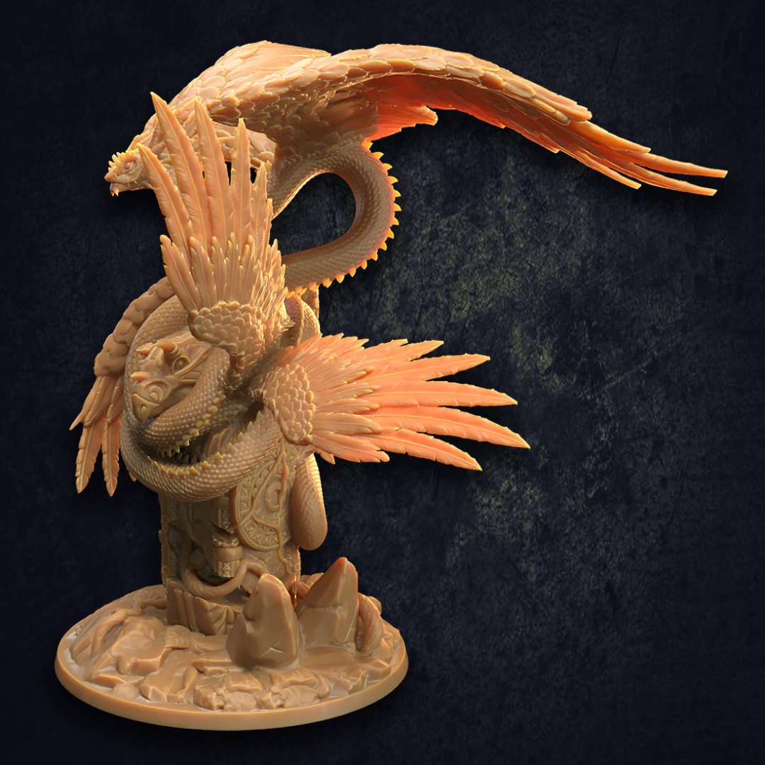 Ancient Couatl Miniature Winged Serpent Great Wyrm - Etsy