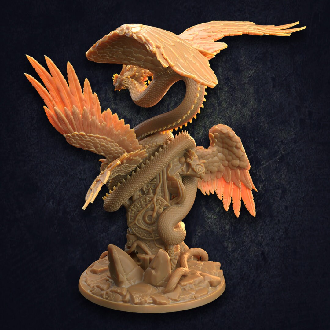 Ancient Couatl Miniature Winged Serpent Great Wyrm - Etsy