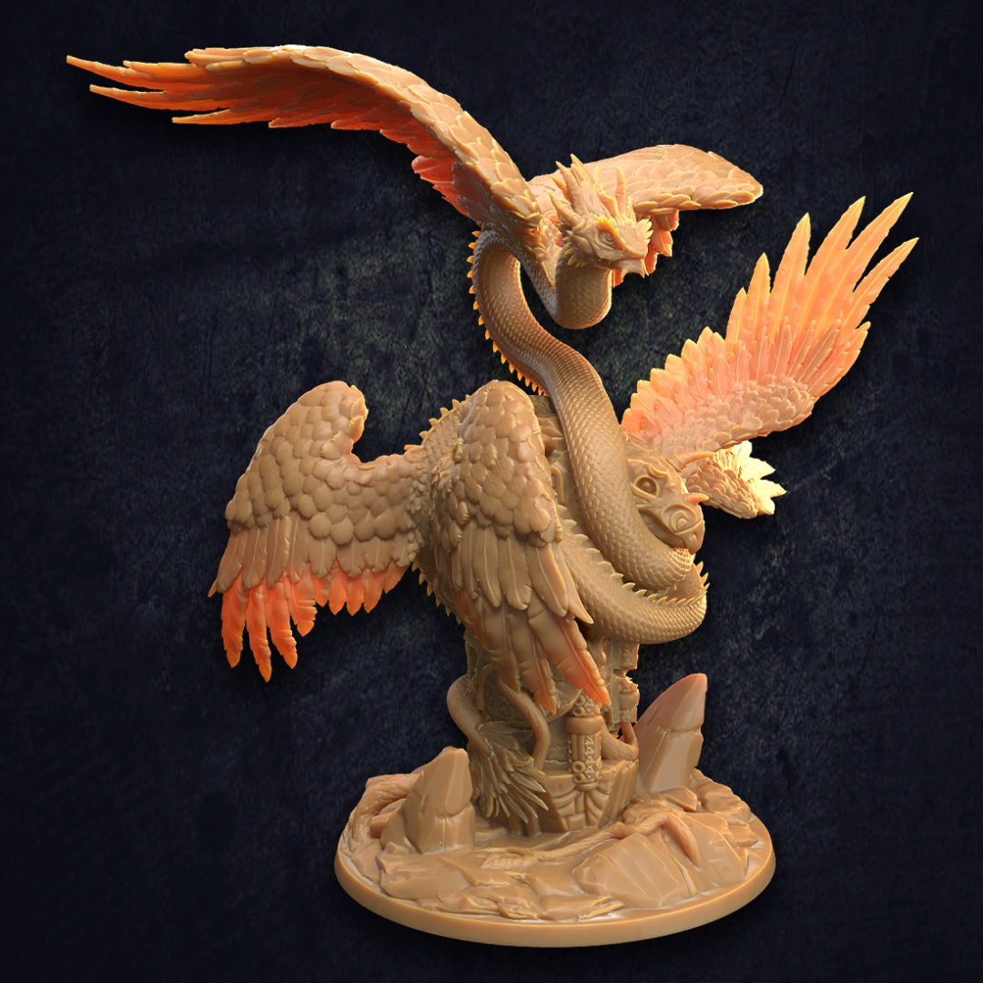 Ancient Couatl Miniature Winged Serpent Great Wyrm - Etsy
