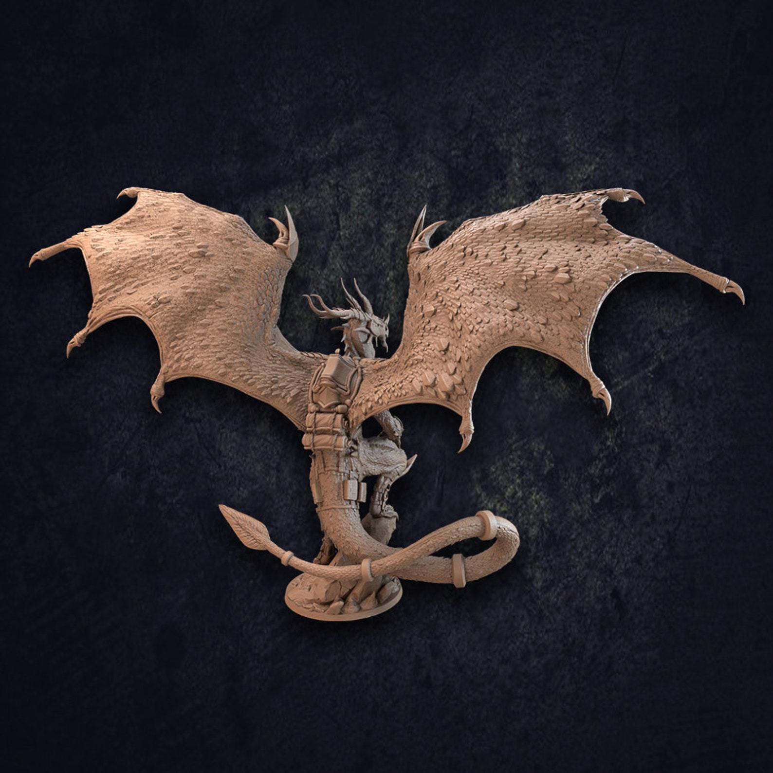 Armored Red Dragon Miniature Great Wyrm Monster Tabletop | Etsy