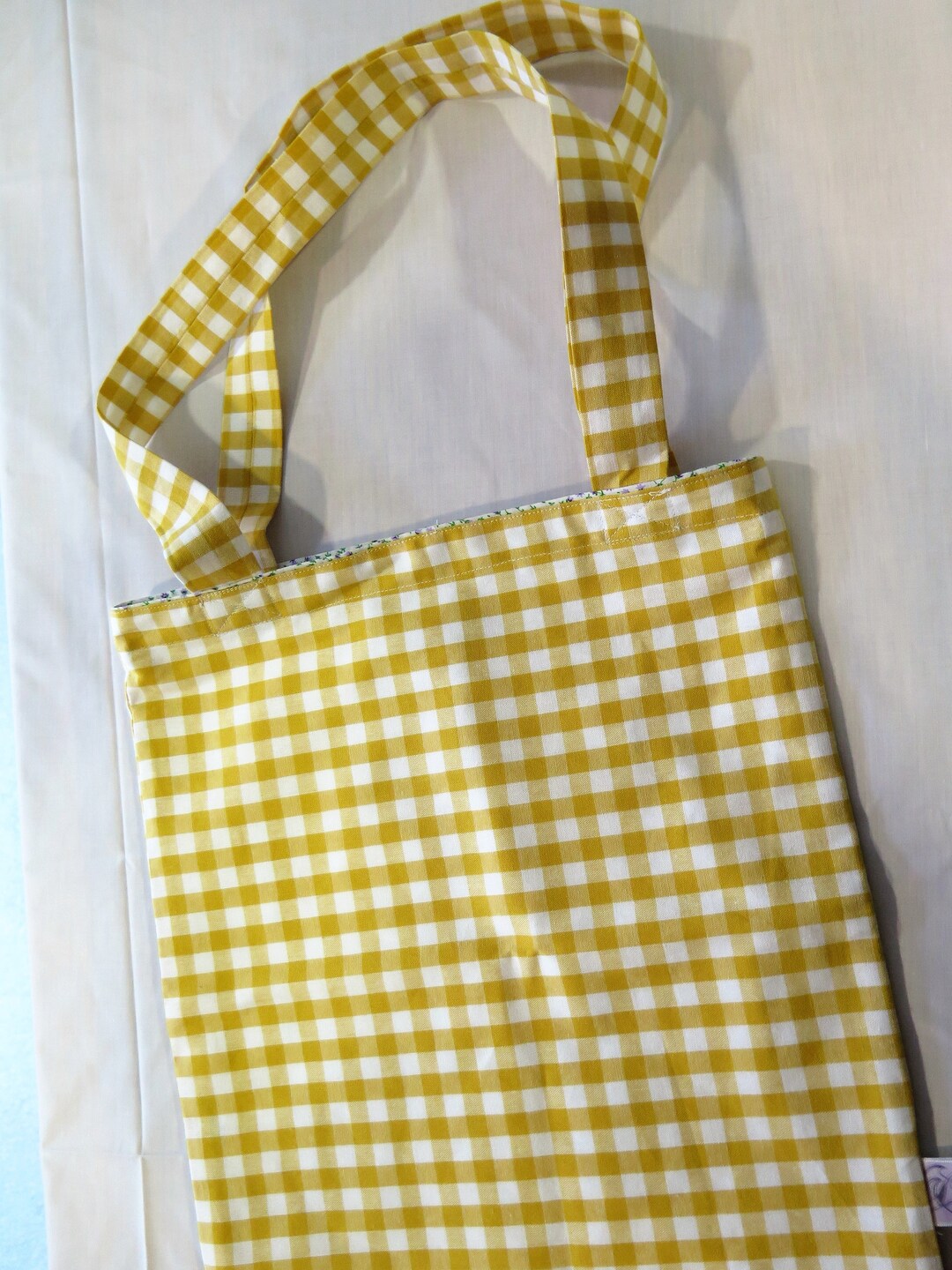 Mustard Tote Bag With Contrast Trim. - Etsy UK