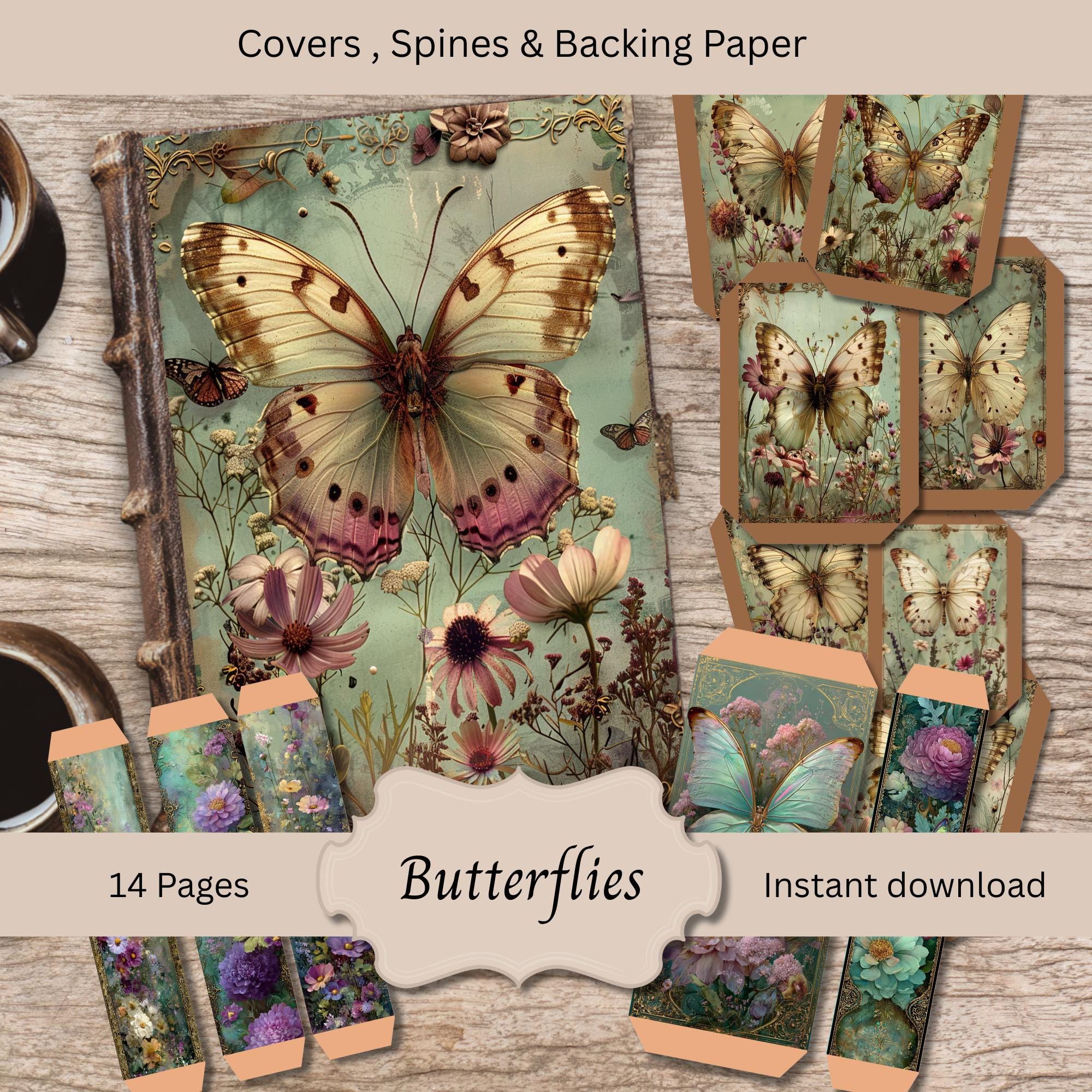 Printable Book Covers Victorian, Antique Book Cover Printable ...