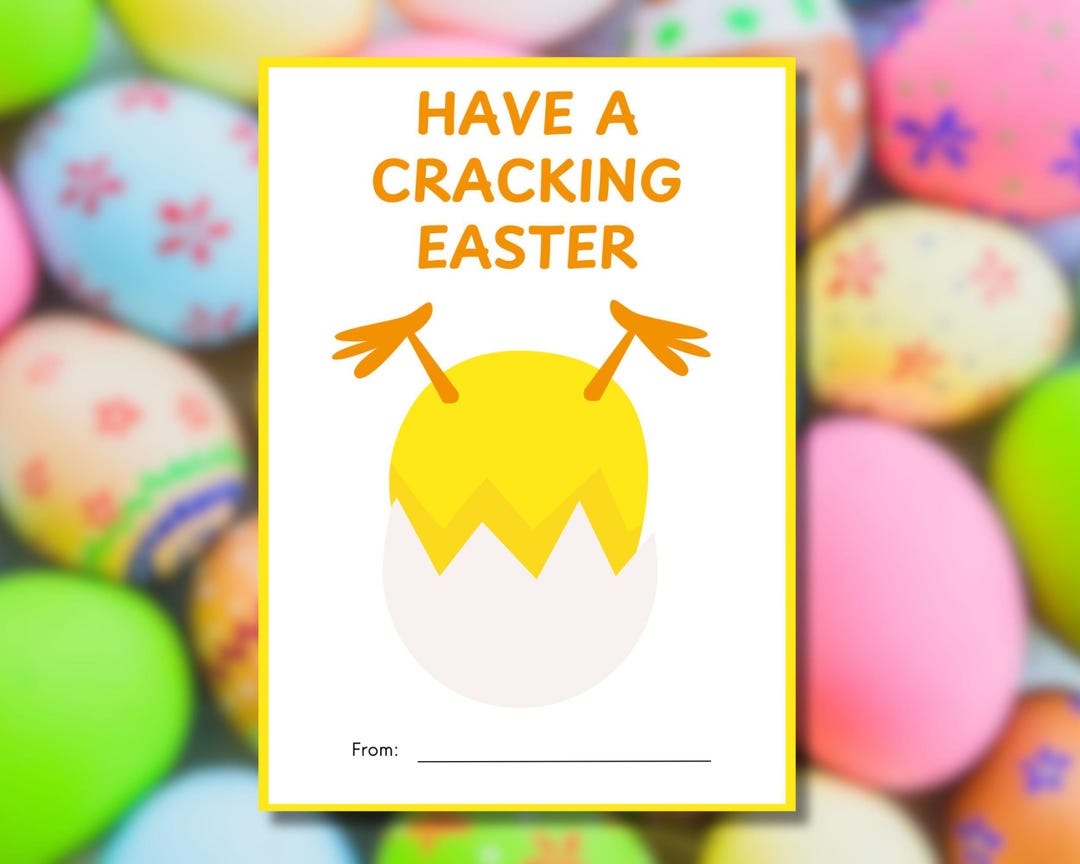 Easter Gift Card Holder Printable, Teacher Appreciation Card, Fun Chick ...