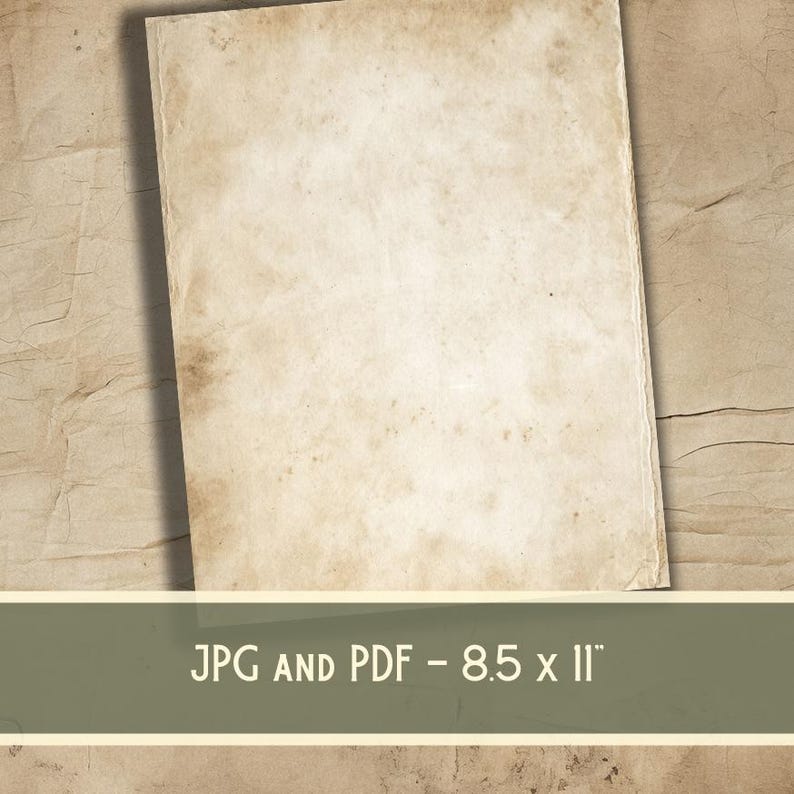 Old Texture Papers, Aged Vintage Scrapbook Junk Journal Paper (digital ...