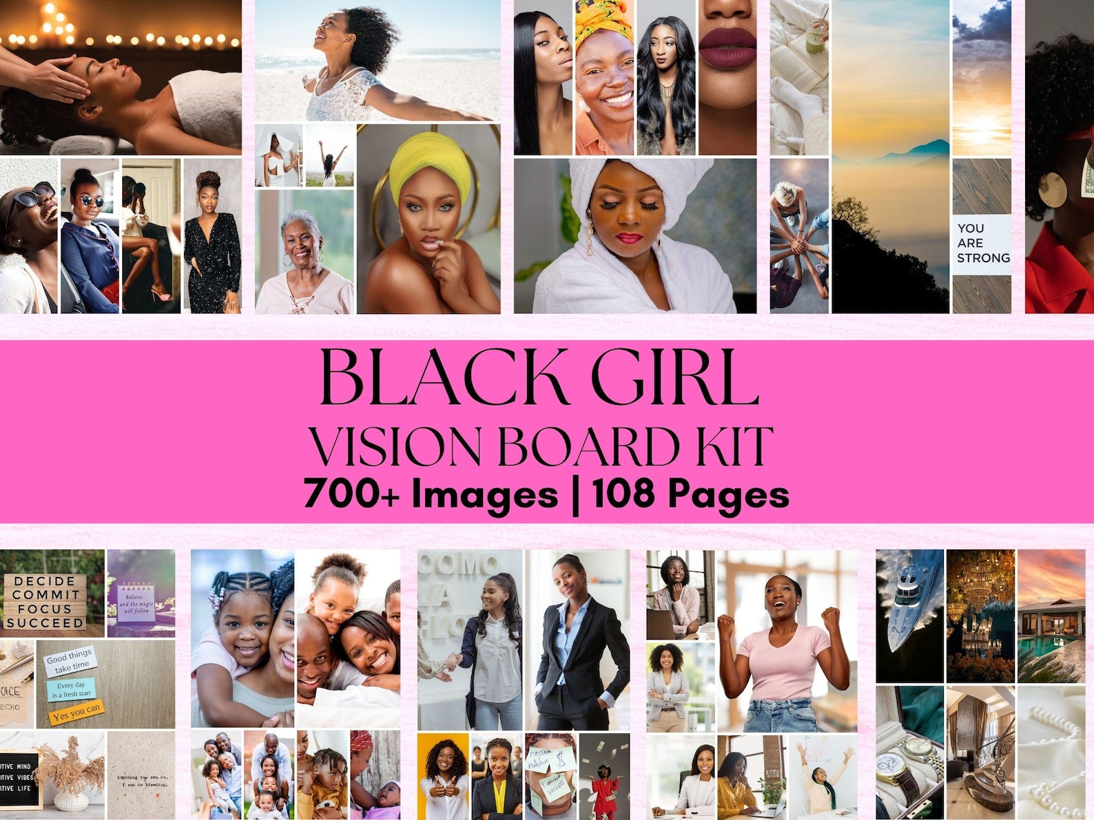 Black Girl Vision Board Images, Black Woman Vision Board Photos, Vision ...