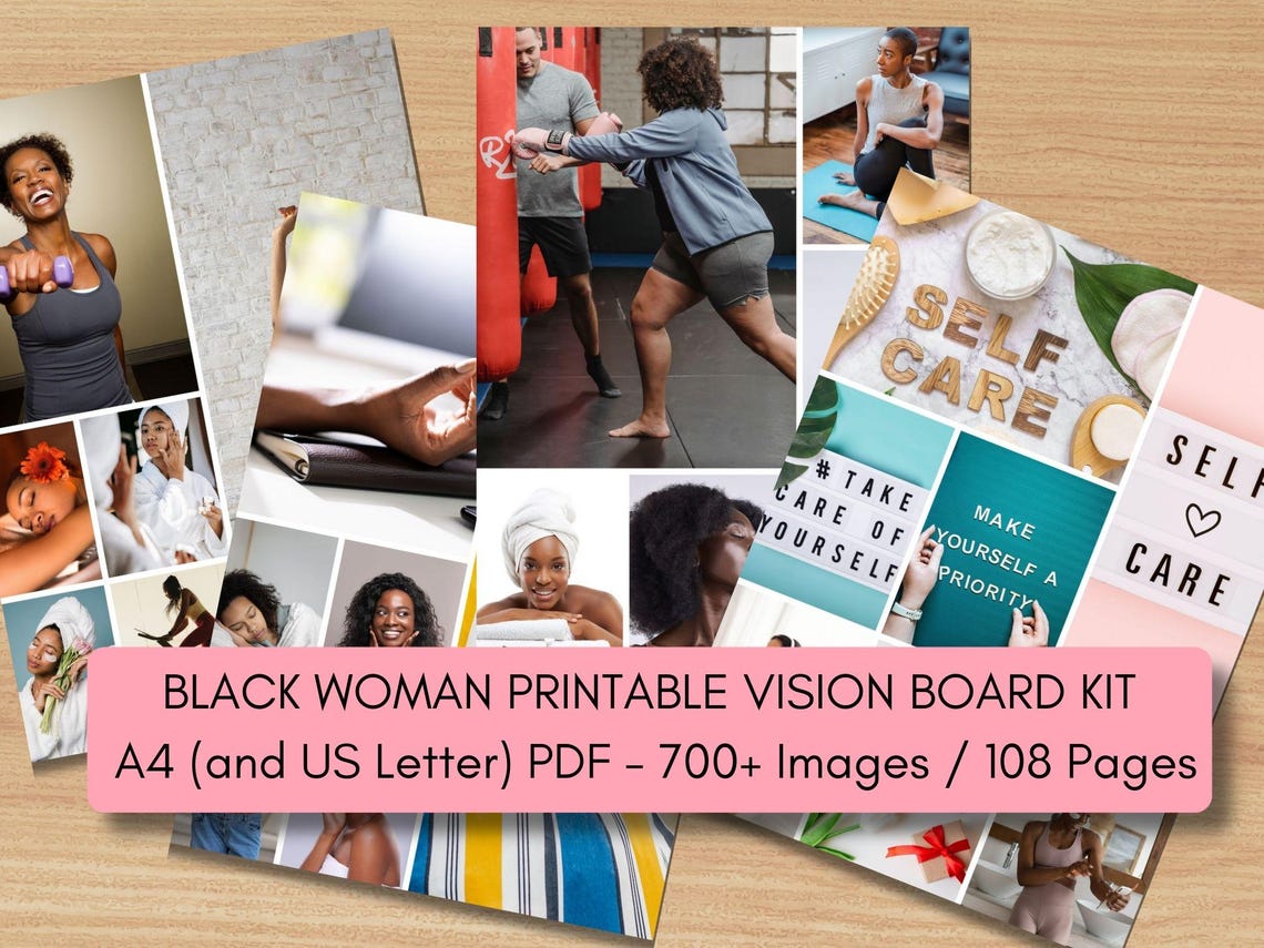 Black Girl Vision Board Images, Black Woman Vision Board Photos, Vision ...