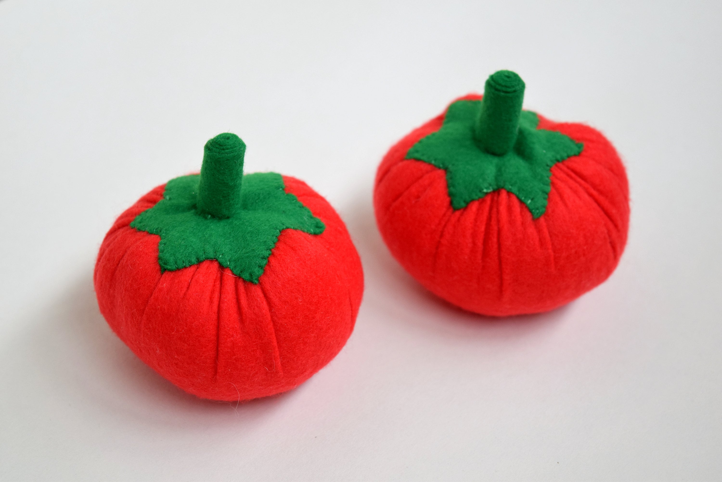 Tomato Sewing Pattern, PDF Tutorial, Felt Tomato Play Food DIY, Step by ...
