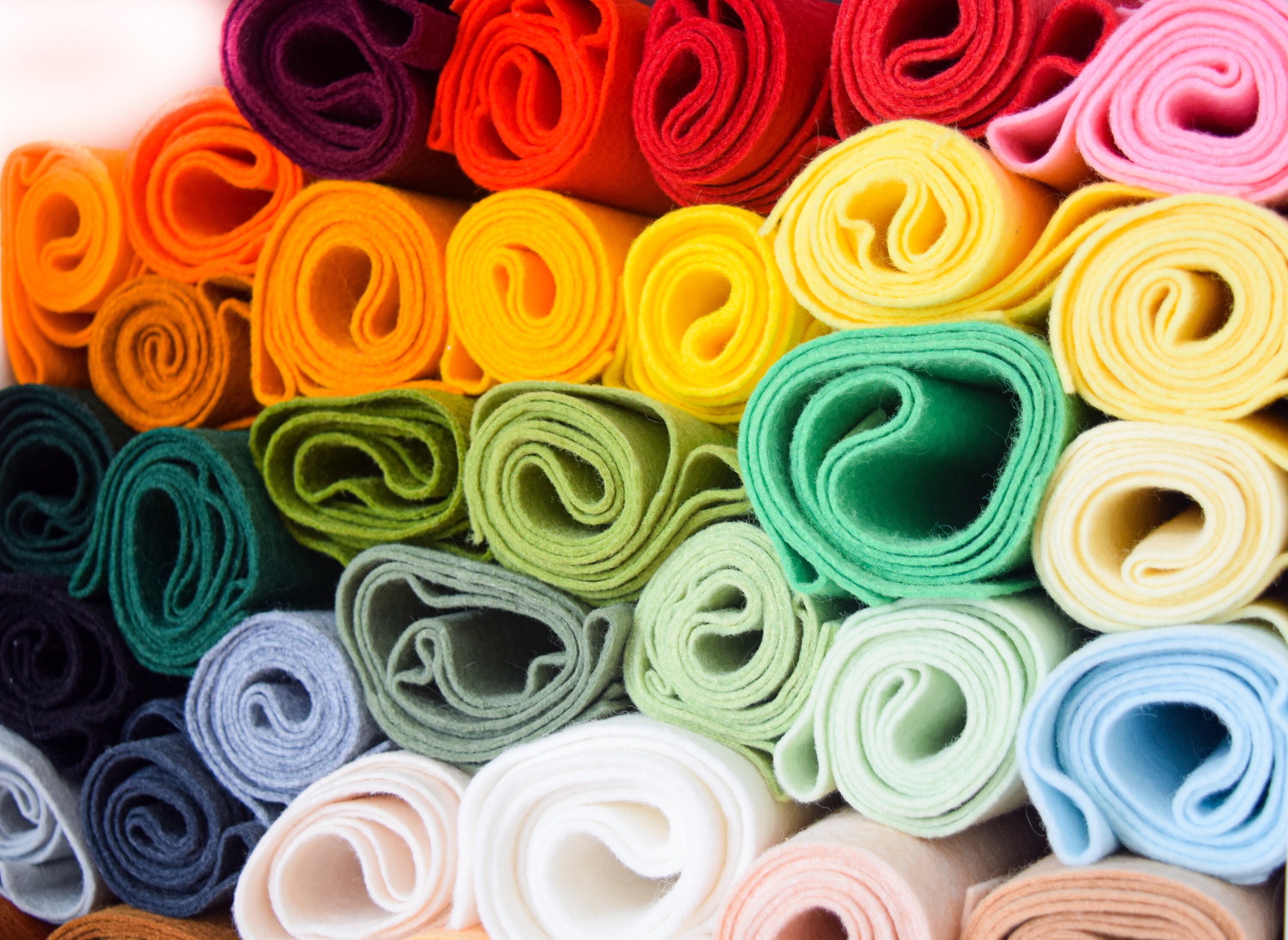 Wool Blend Felt One Yard, Wool Rayon Blend Fabric by Yards, Large ...