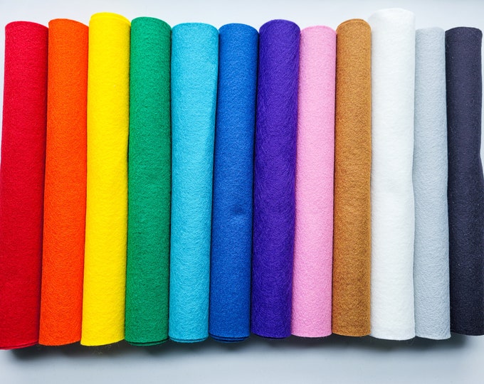 Rainbows and Unicorns Wool Blend Felt Collection - 15 6x9 Sheets - Etsy ...