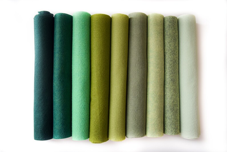 Wool Felt Swatch Chart, Wool Blend Felt 9x12 or 12x18 Sheets, Wool Felt ...